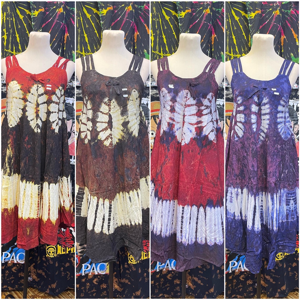 BATIKMOTO SUMMER Short Dress Tiedye Colored De Tali Balloon Batik ...