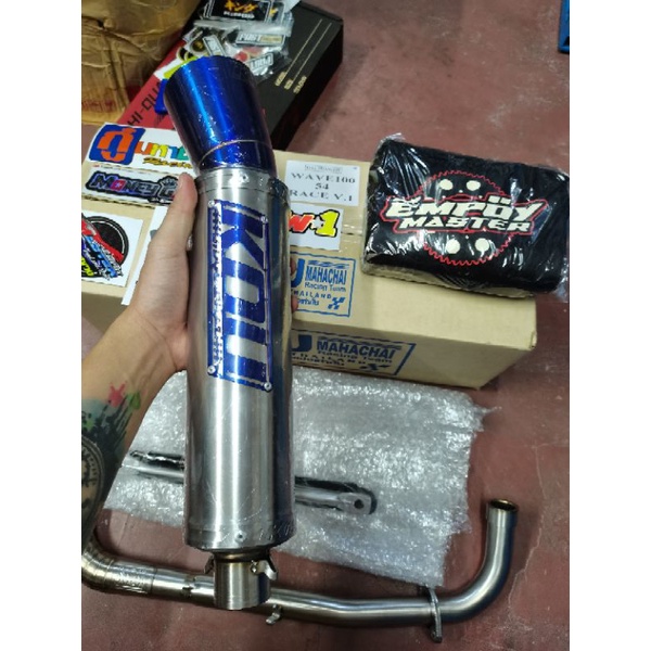 KOU GP & round race pipe for wave 100 & wave 125, xrm & smash | Shopee ...