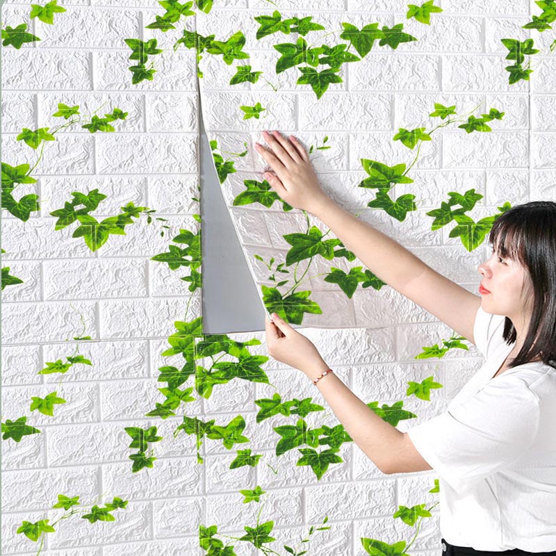 self adhesive 3d wall stickers for bedroom waterproof home decor foam ...