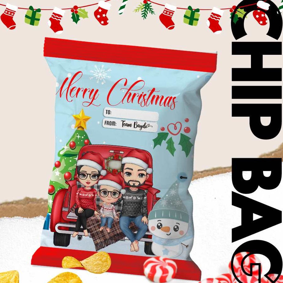 Personalized Christmas Chip Bag Pouches | Shopee Philippines