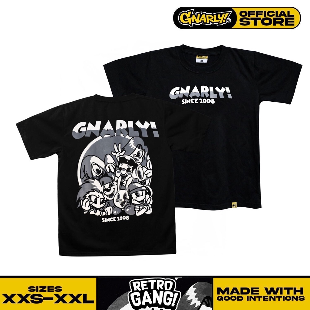 Gnarly! Retro Gang Tee | Shopee Philippines