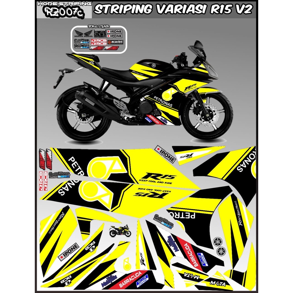 Striping r15 v2/decal r15 v2/Variation r15 v2 | Shopee Philippines