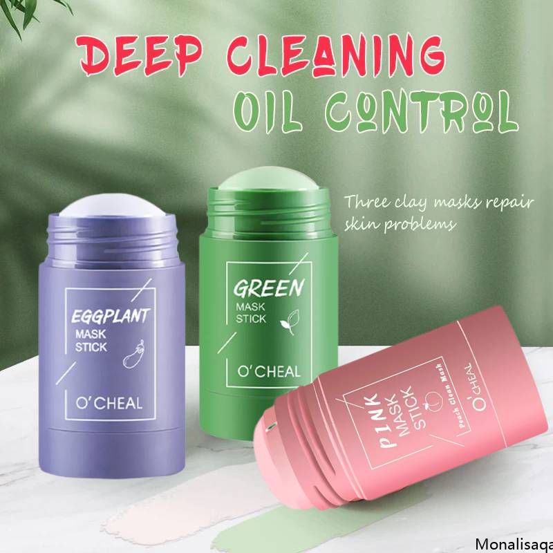 Green Tea Solid Mask Green Tea Cleaning Mask Oil Control Mud Mask Stick ...
