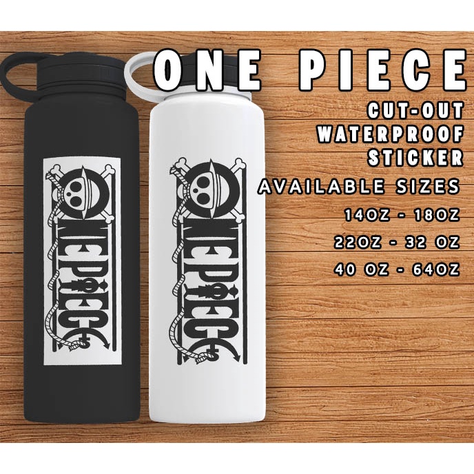 One Piece Tumbler Sticker | Cut-out AquaFlask Sticker | One Piece Decal ...