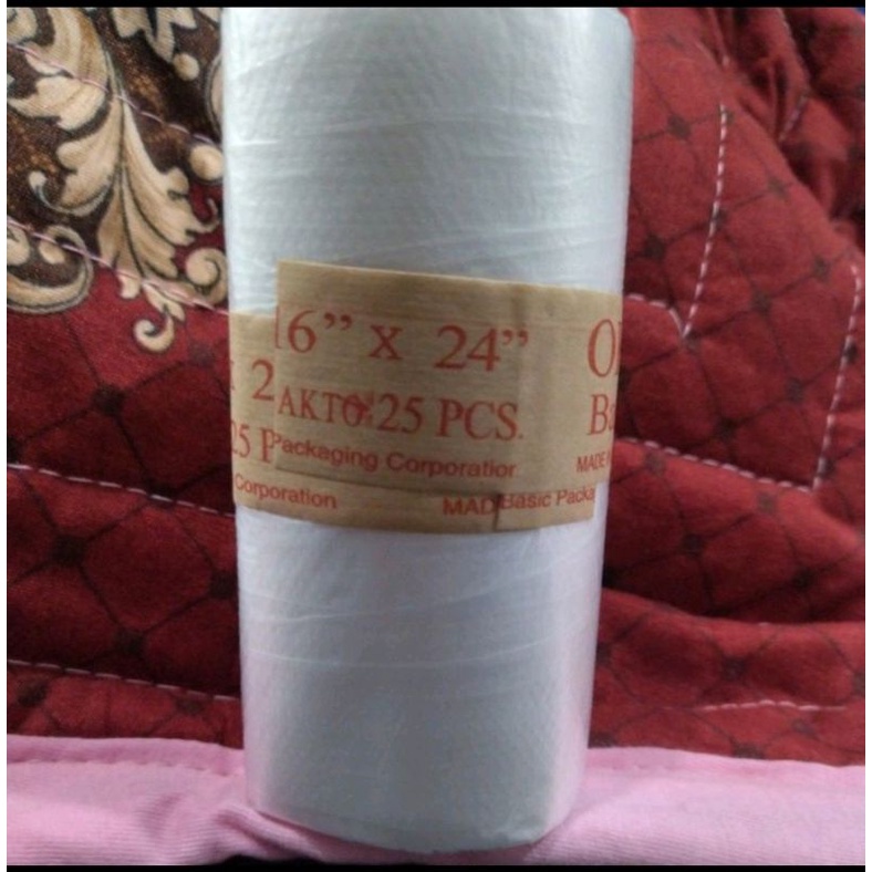 16x24 Plastic roll Multi Purpose (1roll 25pcs.) | Shopee Philippines