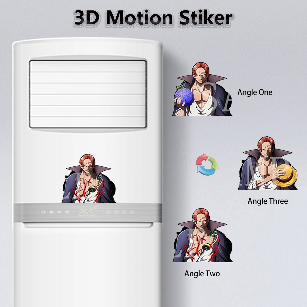 Shanks One Piece Anime 3D Motion Car Stickers Self-adhesive Stickers ...