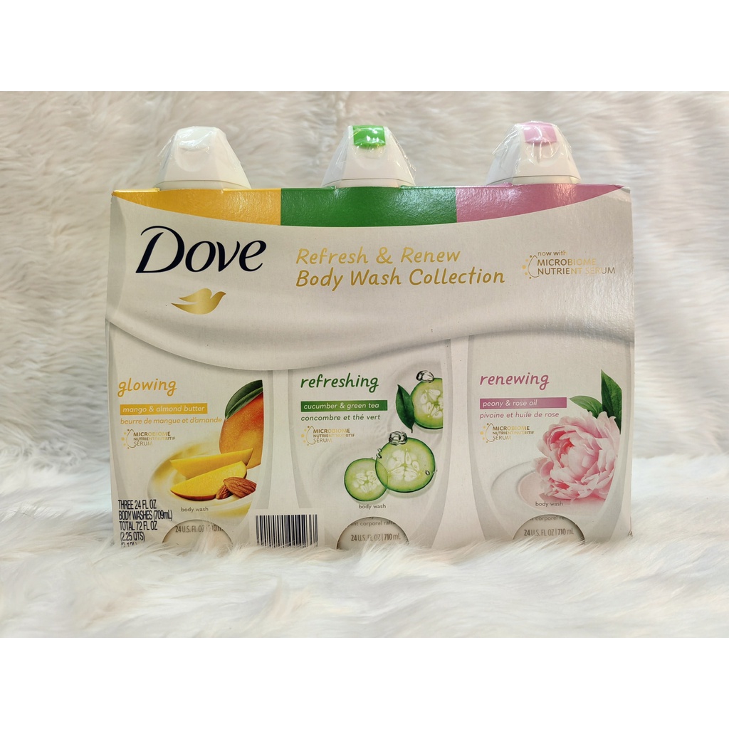 Dove Refresh & Renew Body Wash Collection (709ml., 3 pcs) | Shopee ...