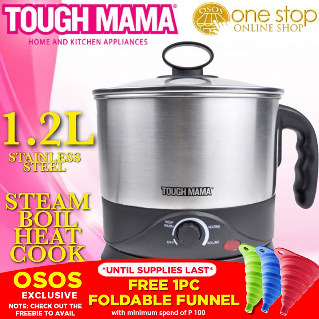 Tough Mama Multi Function Electric Kettle Water Heater 1.2L for Steam ...