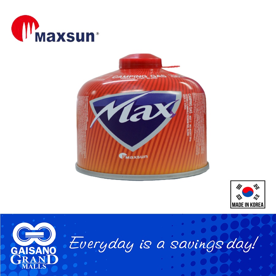 MAXSUN Butane Camping Screw Type Cartridge 230 grams 790 Gaisano Grand ...