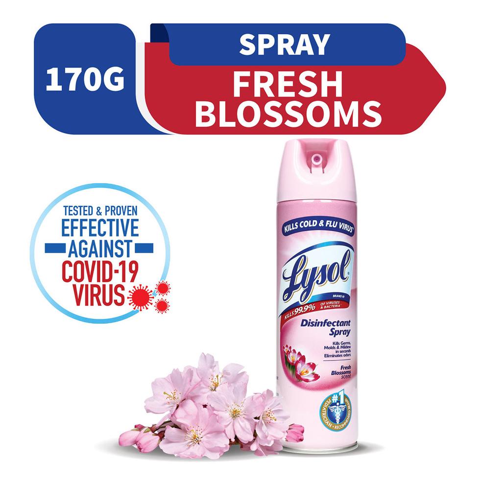 Lysol Disinfectant Spray Fresh Blossoms 170g | Shopee Philippines