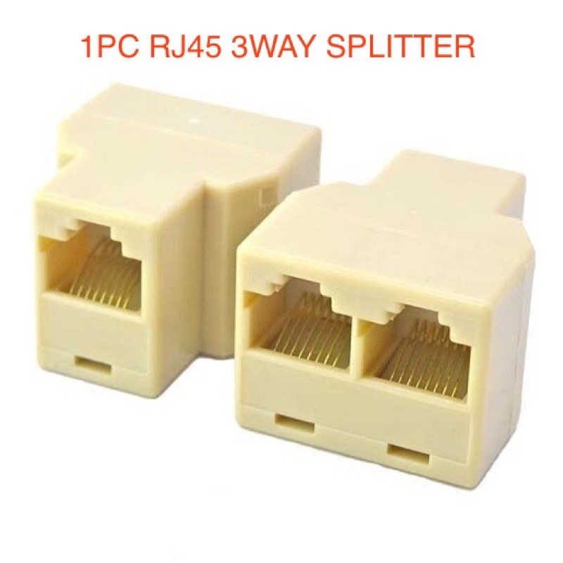3 WAY RJ45 SPLITTER LAN ADAPTER 1PC | Shopee Philippines