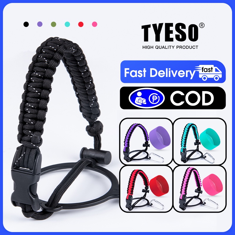 Tyeso Vacuum Flask Aquaflask Accessories Boot Silicon Cover & Paracord ...