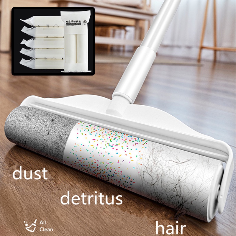 Sticky Hair Roller Lengthen Household Roller Sticky Dust Ash Suction ...