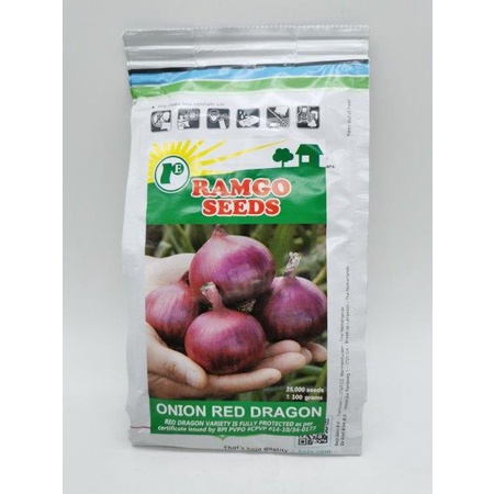 RAMGO RED DRAGON RED ONION SEEDS 100 GRAMS | Shopee Philippines