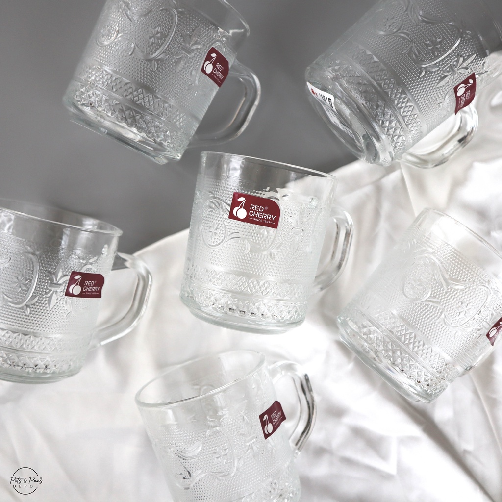 Vintage Glass Mug Set | Shopee Philippines