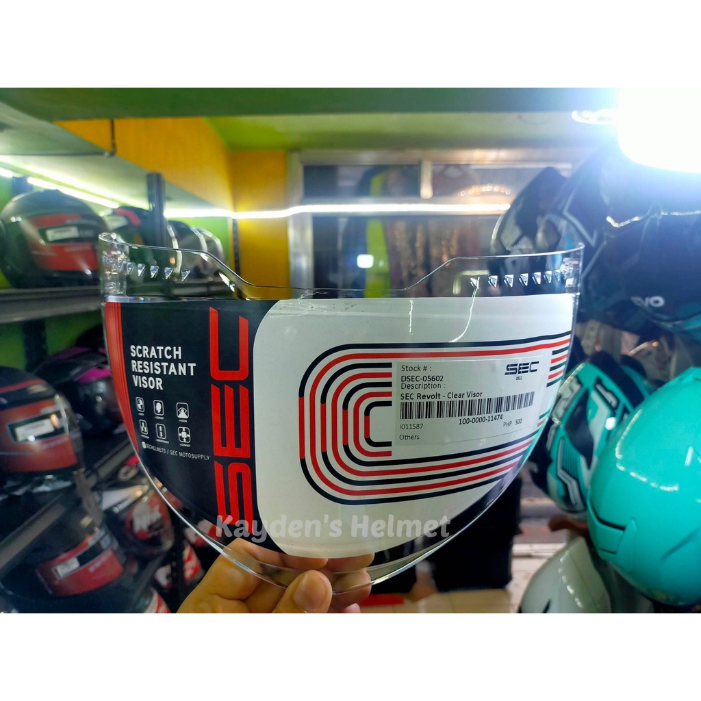 CLEAR LENS FOR SEC REVOLT V1,V2,ECLIPSE MODULAR HELMET | Shopee Philippines