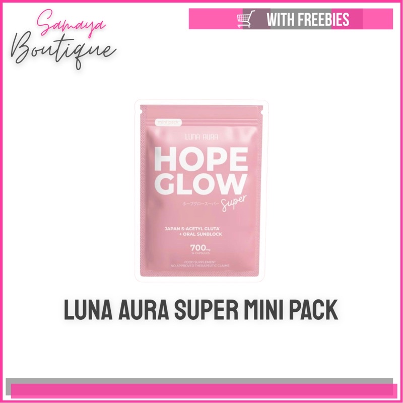 LUNA AURA HOPE GLOW SUPER MINI PACK | Shopee Philippines