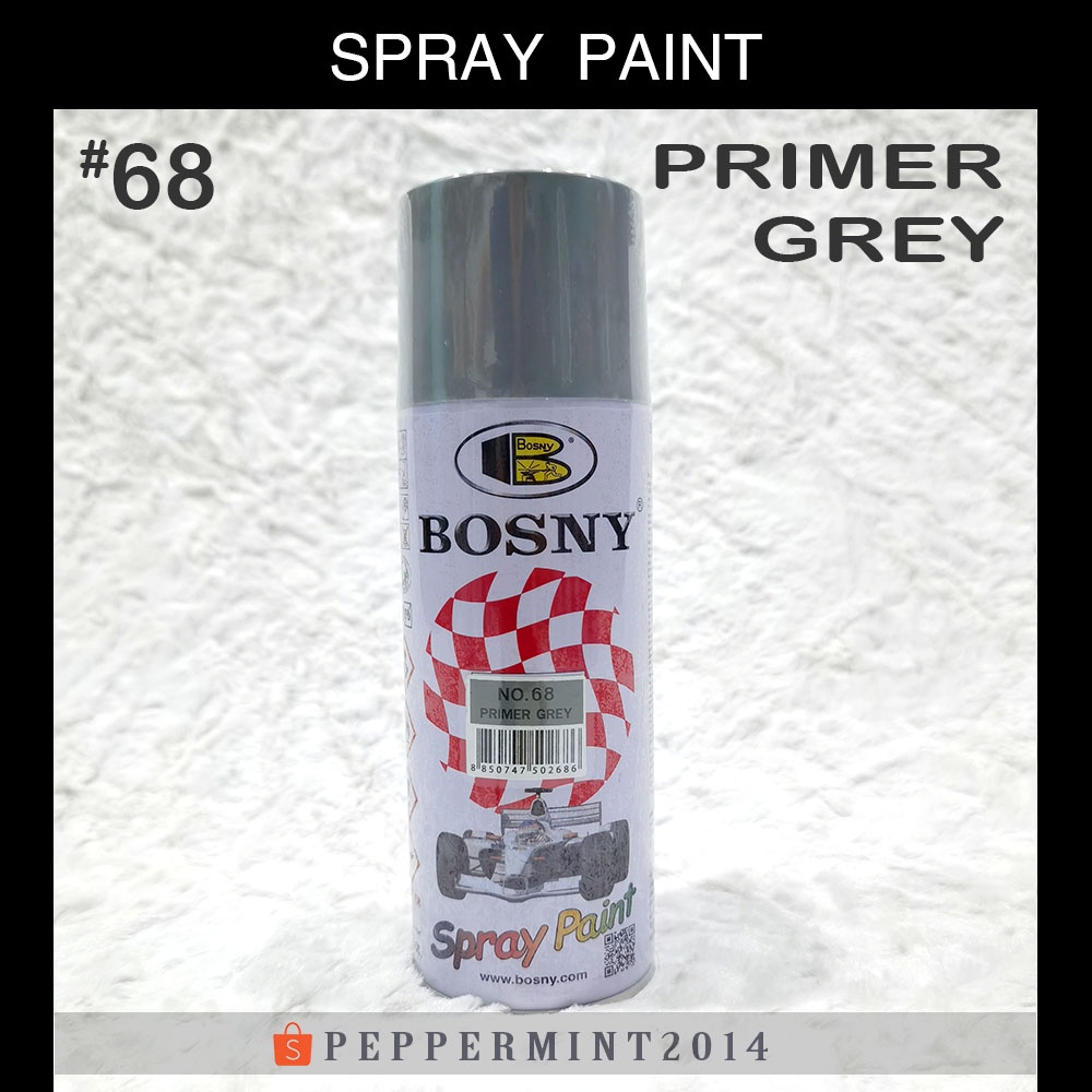 PRIMER GRAY Wholesale Original Authentic Bosny 100% Pure Acrylic Spray Paint #68 | Shopee ...