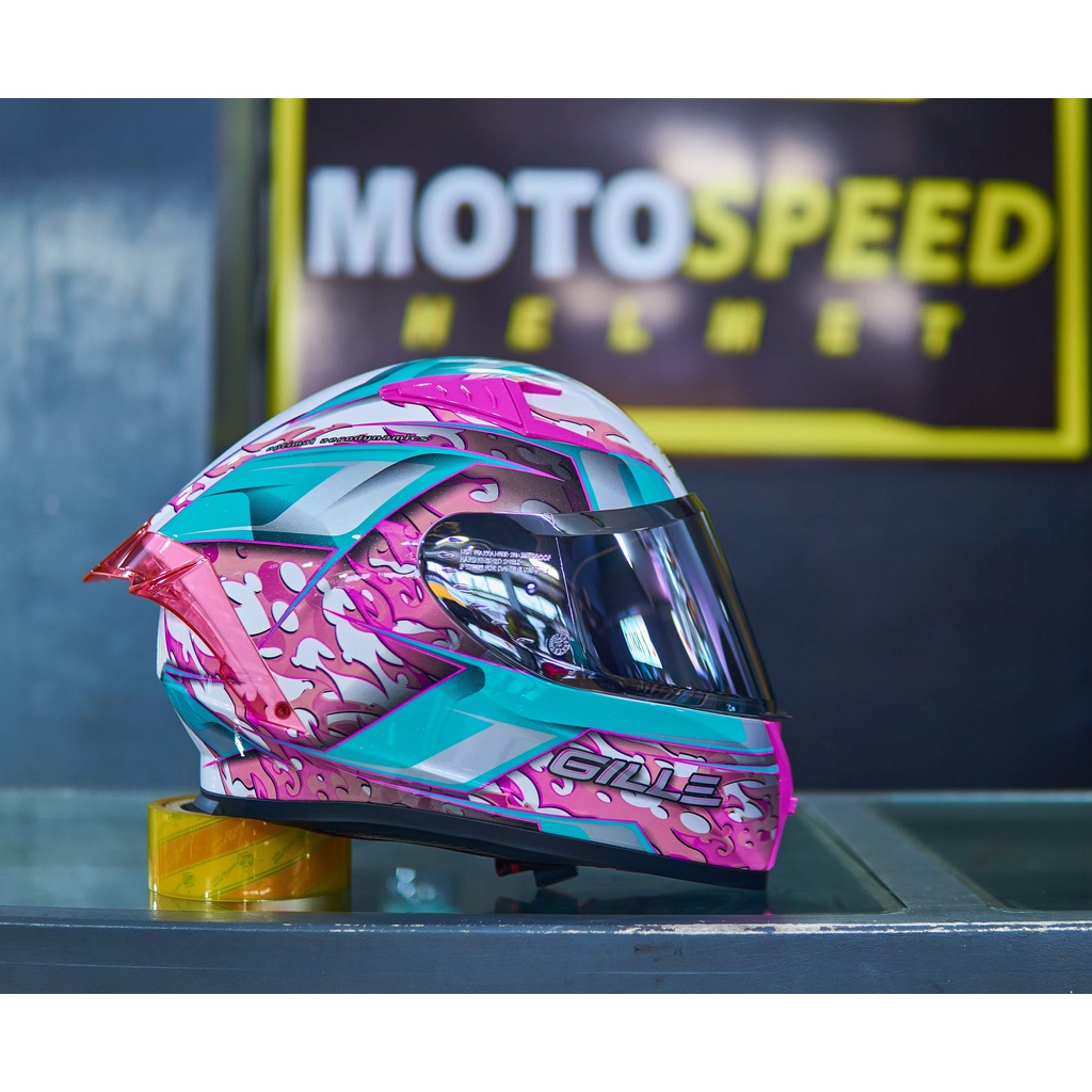 GILLE 135 GTS Series V1 Torch Full face Dual Visor Helmet with Free ...