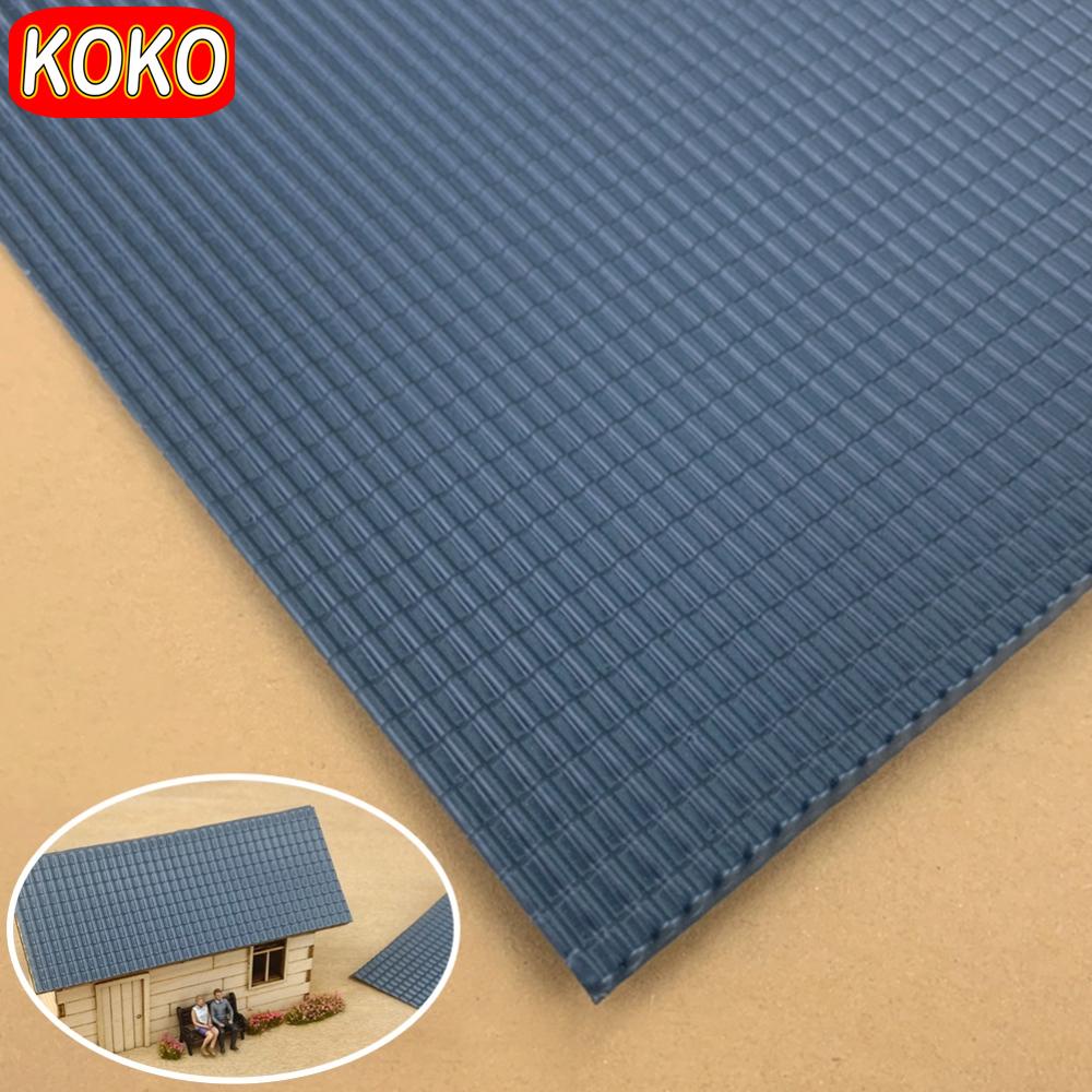 Simulation Tiles Roof O Scale Model Building Sand Table DIY PVC Roof ...