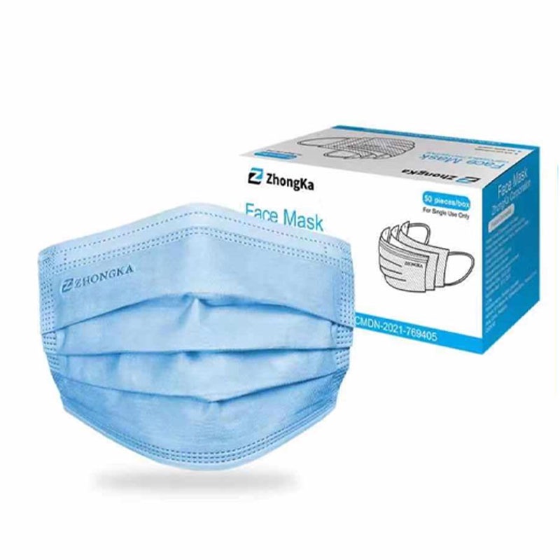 Zhongka Face Mask Three Layers Sterility Mouth Sheet Examination Health ...