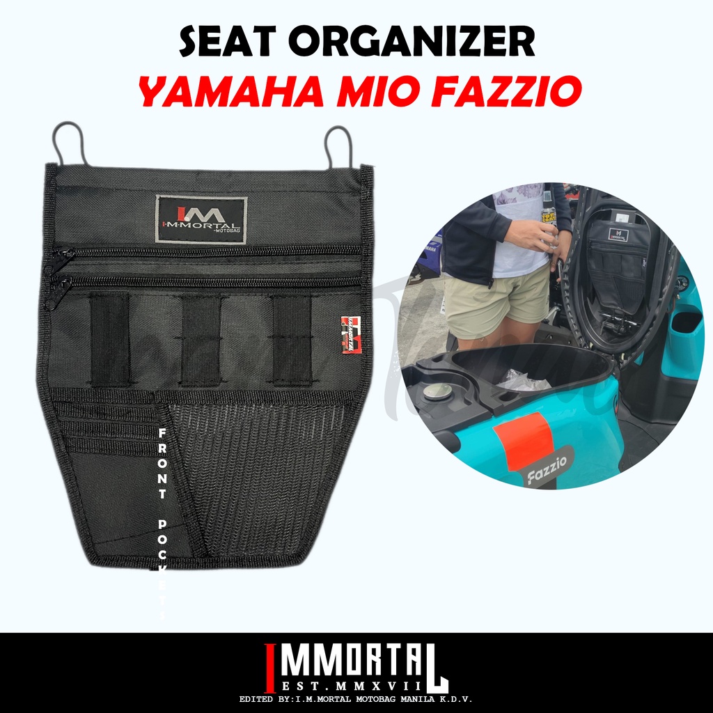 Yamaha Mio Fazzio Seat Organizer by IMMortal Motobag | Shopee Philippines