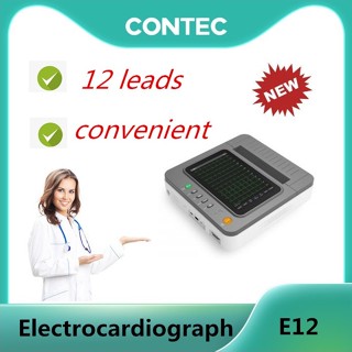 CONTEC E12 12 Channel 12 lead Touch ECG Electrocardiograph, Interpretation with PC Software ...
