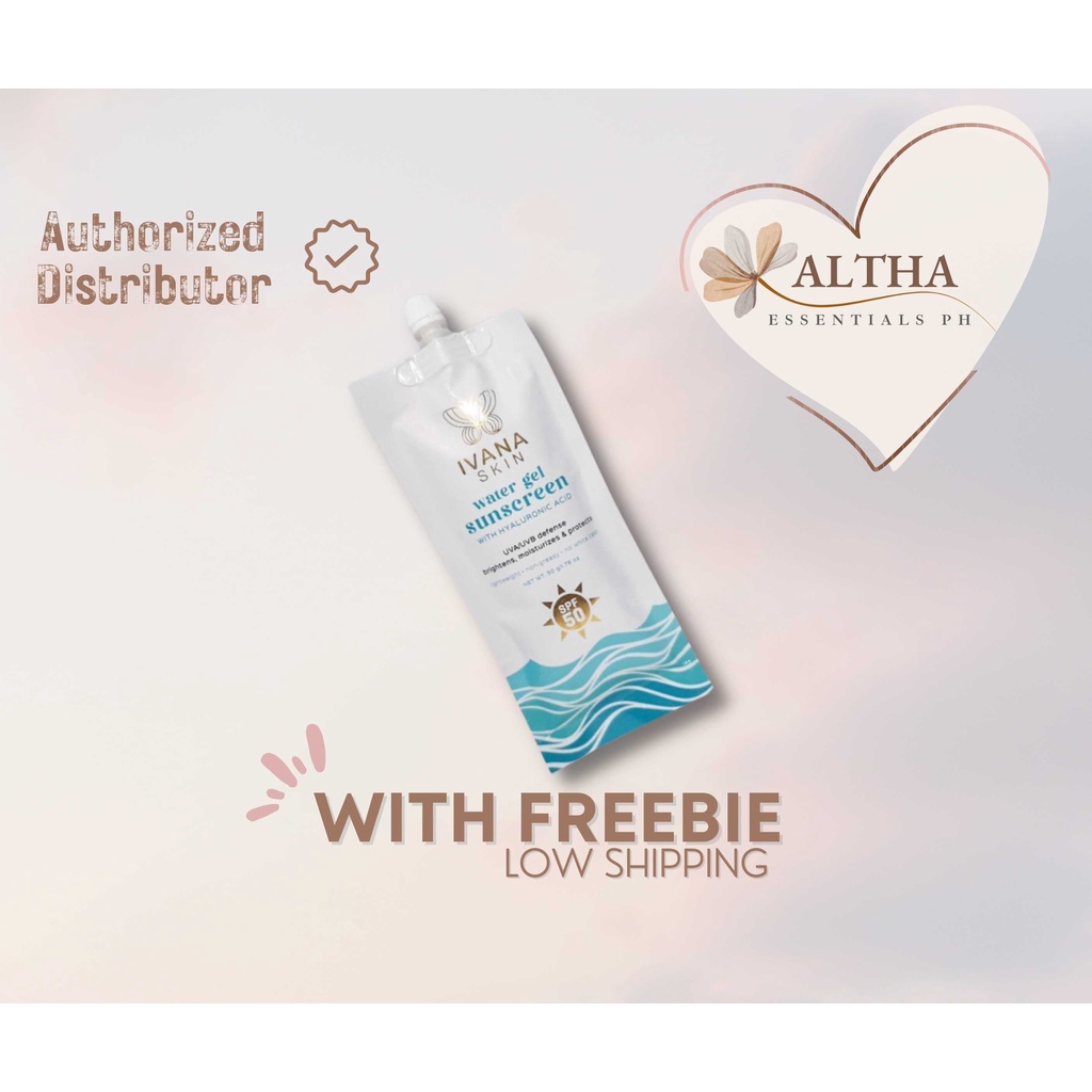 Ivana Skin Water Gel Sunscreen Brightening Moisturizer Sun Protect by ...