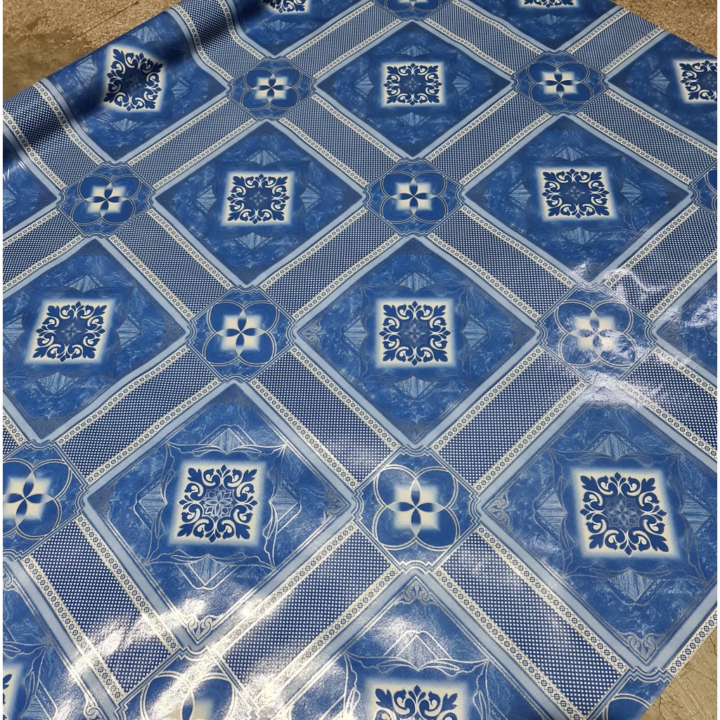 Blue and Green Designs Linoleum Floor Mat | Shopee Philippines