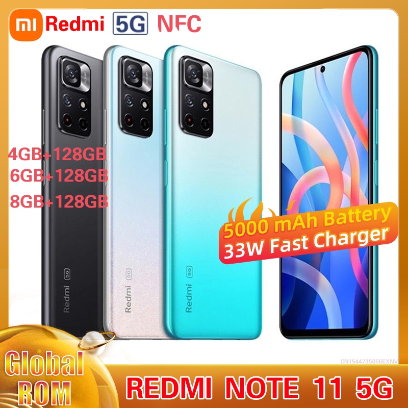 Global Rom Xiaomi Redmi Note 11 5G Smartphone 8GB 128GB Dimensity 810 ...