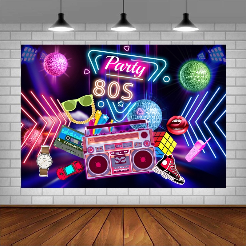 New 80S 90S Hip Hop Background Fabric Photographing Props Graffiti ...