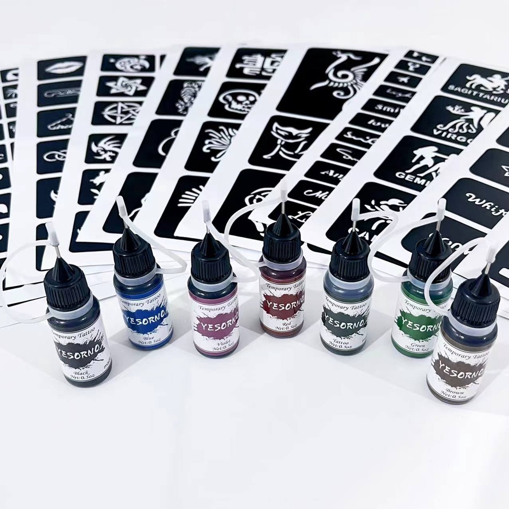 10ml Tattoo Cream Hollow Template Fruit juice Tattoo stickers Cream ...