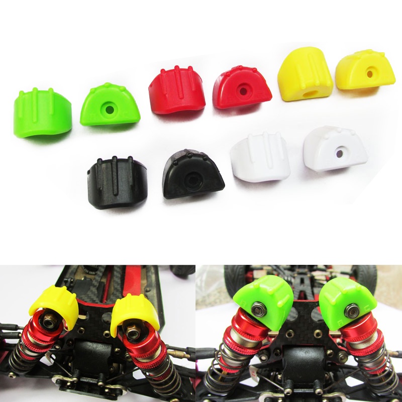 2pcs Plastic Shock Absorber Protection Cover Cap Universal for 1/8 1/10 ...