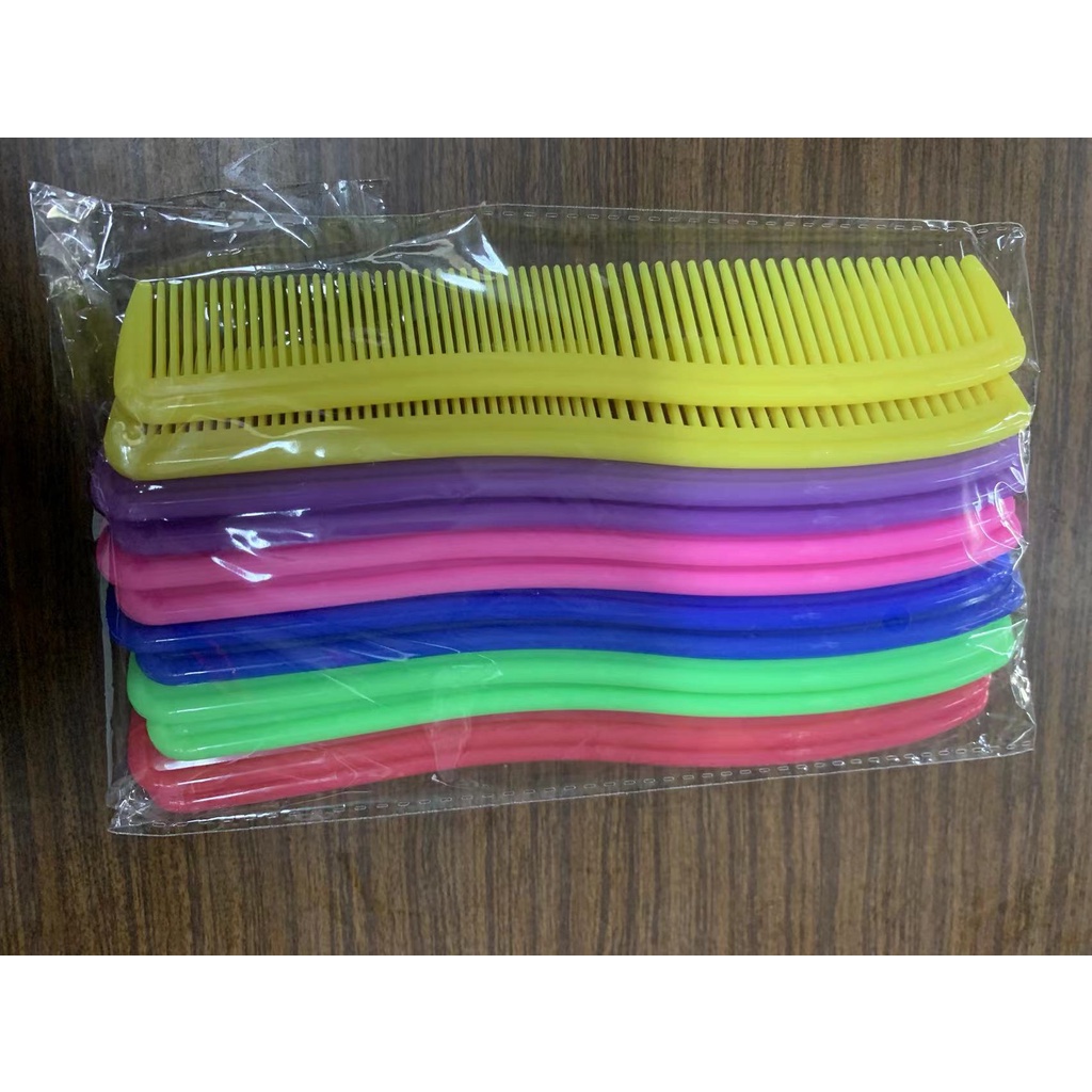 12pcs/pack random design suklay assorted collor Comb Hair Comb Straight ...