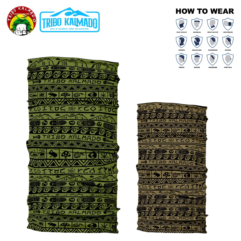 Tribo Kalmado Earth color Multifunctional Headwear Bandana/tube mask(2 Colors) | Shopee Philippines