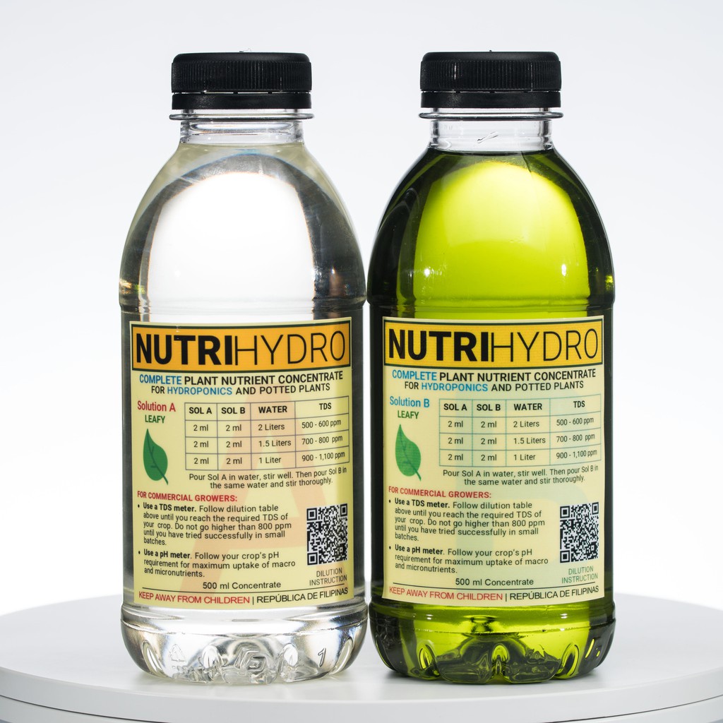 NUTRIHYDRO hydroponics nutrient solutions LEAFY FORMULA | Shopee ...