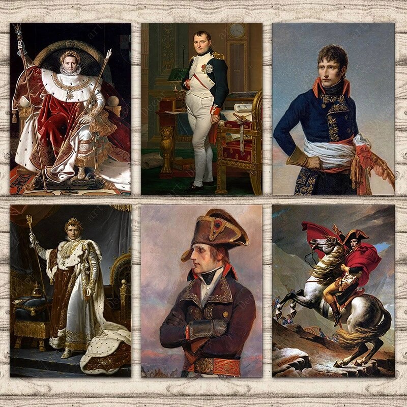 Classical Art Napoleon Crossing The Alps Canvas Painting Wall Art ...