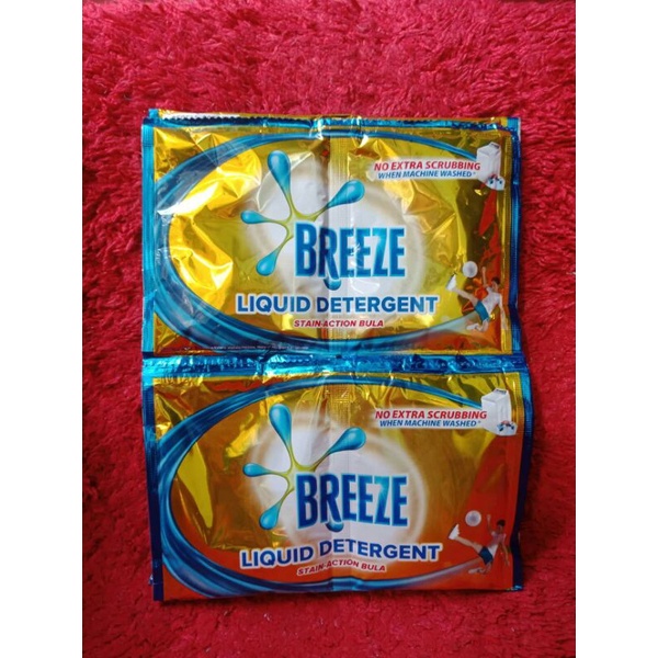 Breeze liquid detergent sachet 60ml per sachet by 6 | Shopee Philippines