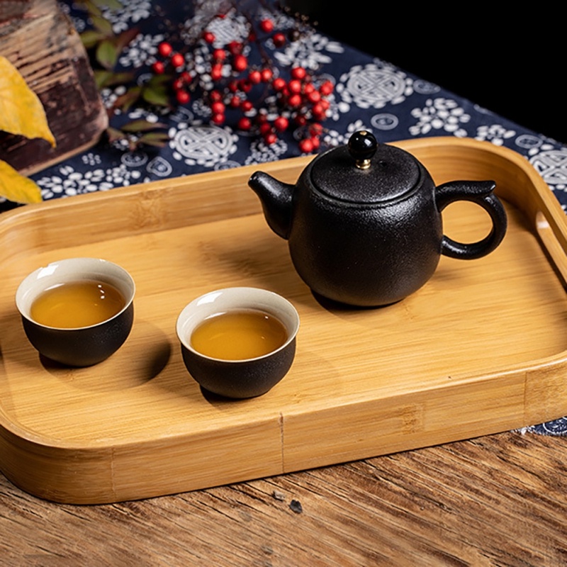 New Bamboo Tea Tray Home Restaurant Hotel Hand-held Long Tray Simple ...