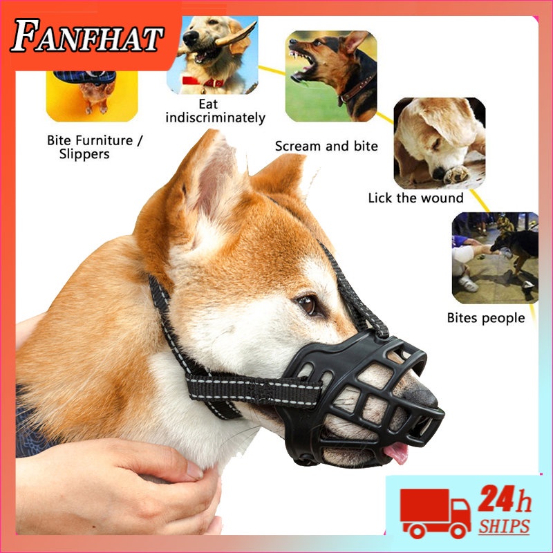 Pet Mask Dog Mouth Cover Busal Dog Muzzle Anti-bite Small and Medium ...
