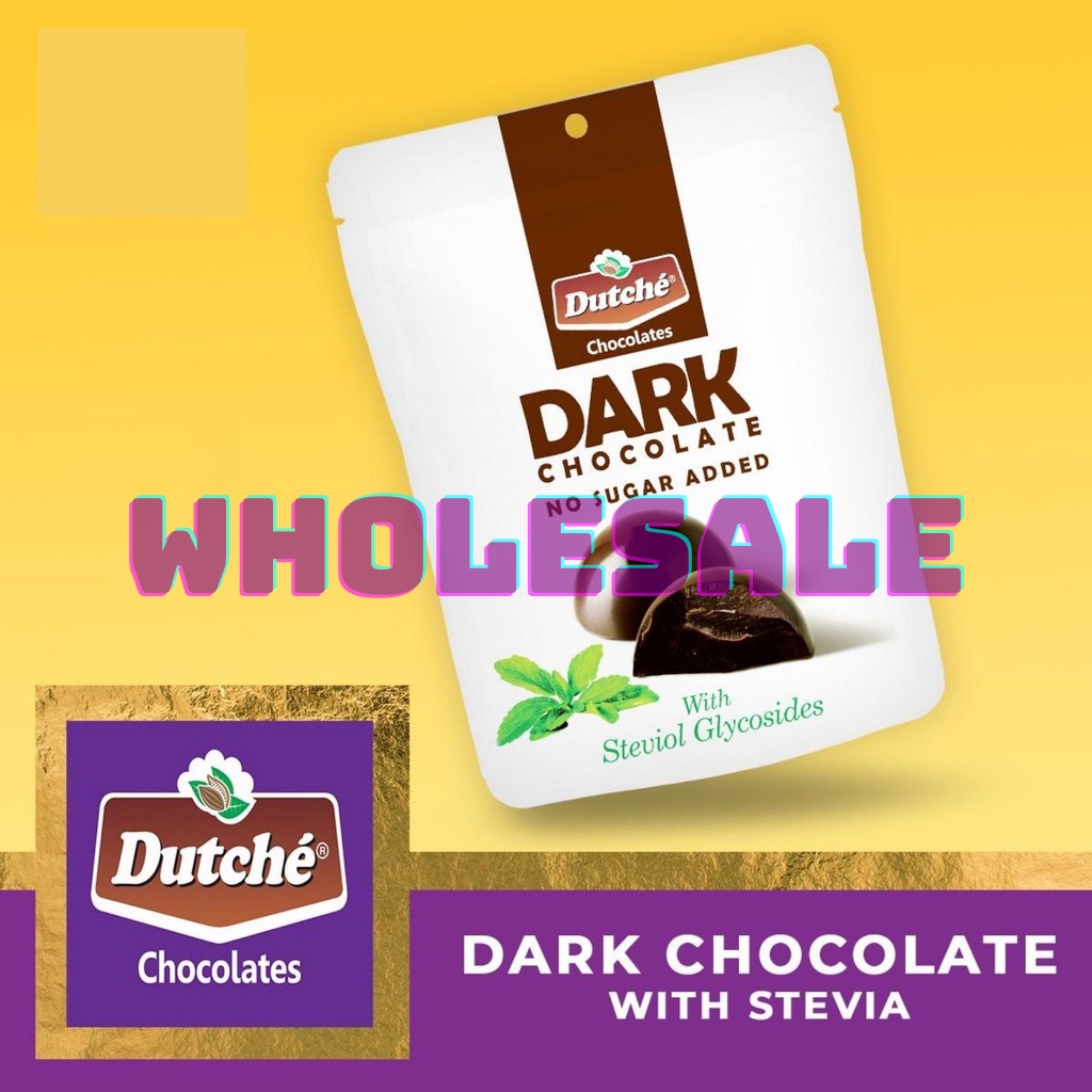 [Wholesale 1 Box ] - Dutche Dark Chocolate with Stevia (24 packs x 54 ...