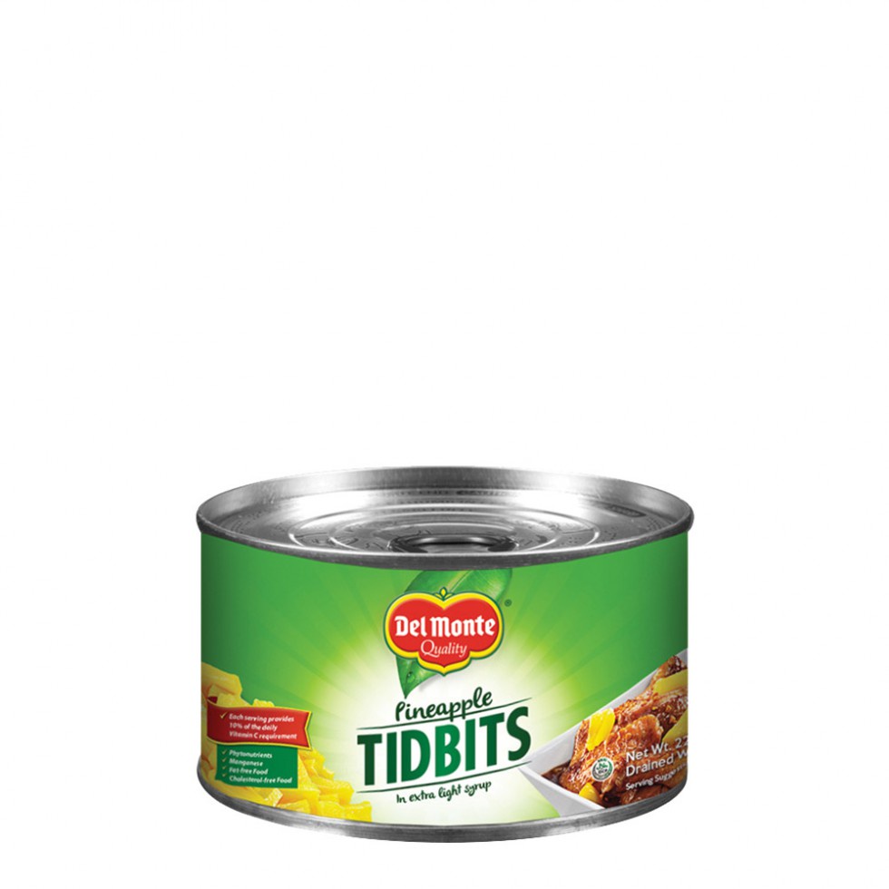 Del Monte Pineapple Tidbits In Extra Light Syrup 227g | Shopee Philippines