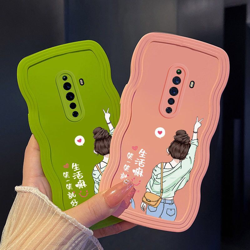 Case OPPO Reno2F Cute Girl Silicone Phone Case OPPO Reno2 Reno Reno5 ...
