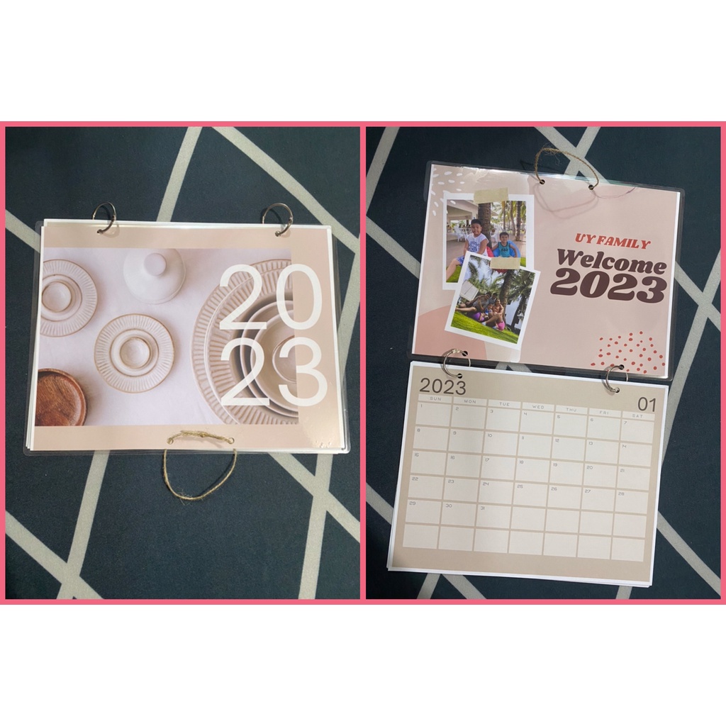 Customized Laminated Photo Calendar | Shopee Philippines