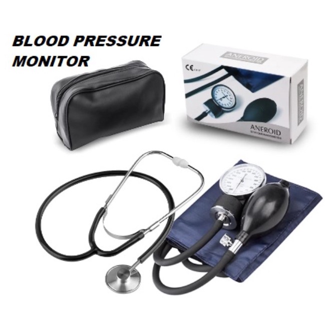 Aneroid Blood Pressure Manual Monitor Meter Sphygmomanometer | Shopee ...