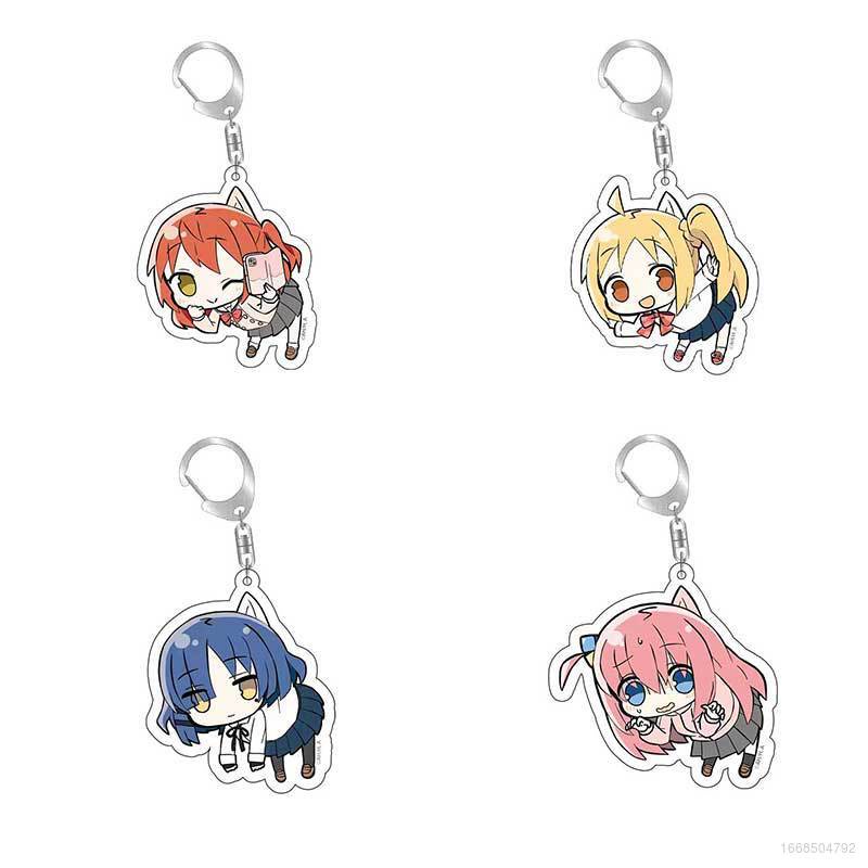 ST1 Bocchi The Rock Keychain Anime Keyring Acrylic Cute Bag Pendant ...
