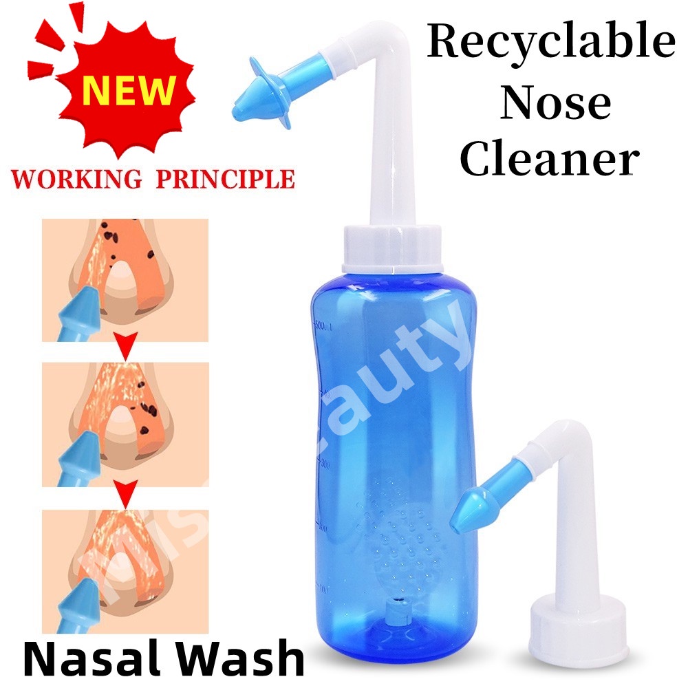 Adults Children Nasal Wash Cleaner Nose Protector Nasal Wash Salt Sinus ...