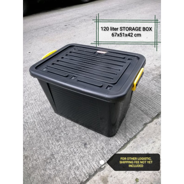 143 liter 120 liter storage box black transparent (for other logistic ...