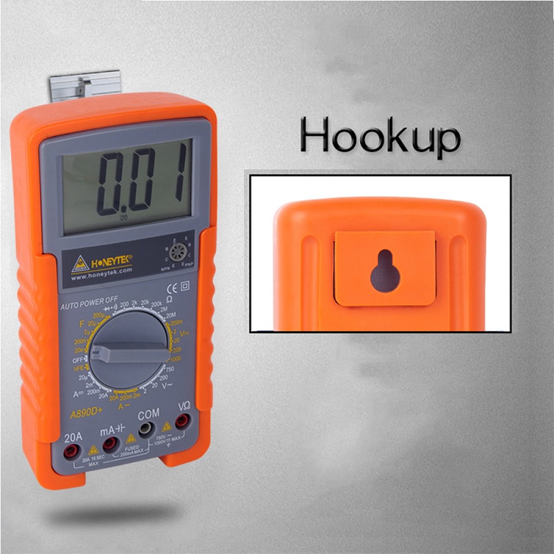 Smart Multimeter 1000V 20A 10A Digital Capacitance Multimeter Ohm Hz AC ...