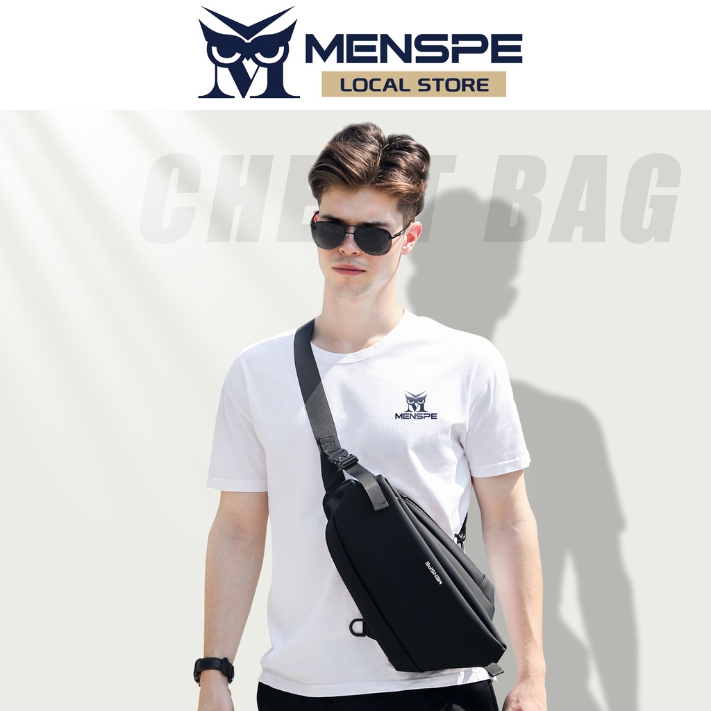 MENSPE Chest Bag for Men Crossbody Beg Waterproof Sport Bag Sling Bag ...